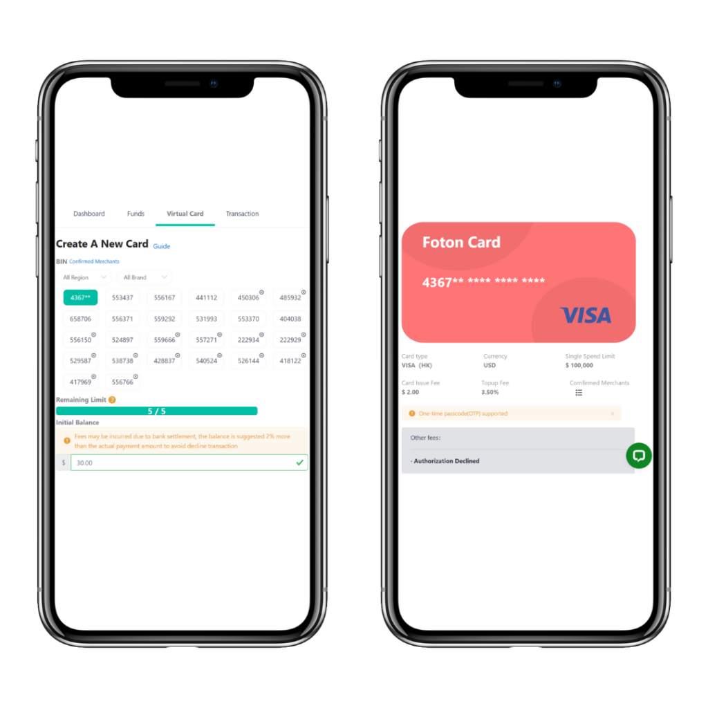 Foton Card | Global Virtual Credit Card Platform